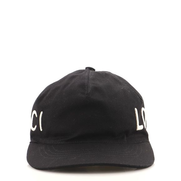 Gucci | Accessories | Gucci Loved Baseball Cap Embroidered Canvas Xxl ...